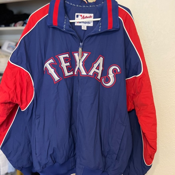 Majestic | Jackets & Coats | Vintage Texas Rangers Jacket Authentic ...